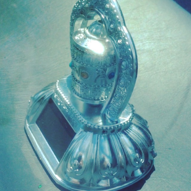 Solar powered dashboard prayer wheel… – Ross M. W. Bennetts