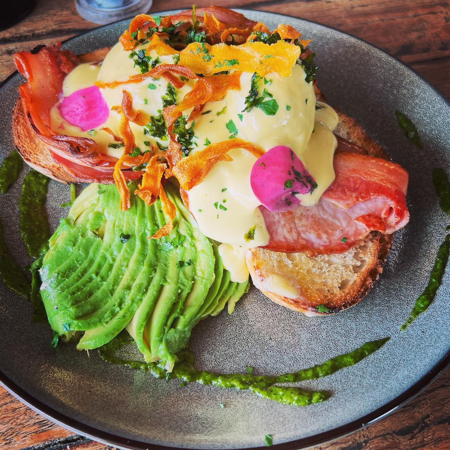 Eggs Benedict with bacon and avocado – Ross M. W. Bennetts